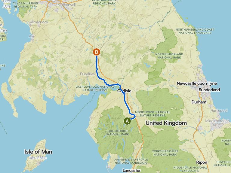 LeJog - Day 9 - from Watermillock to Moffat | gravel ride | Komoot